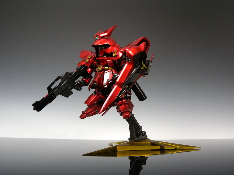 GUNDAM GUY: SD Sazabi - Metallic Color Painted Build