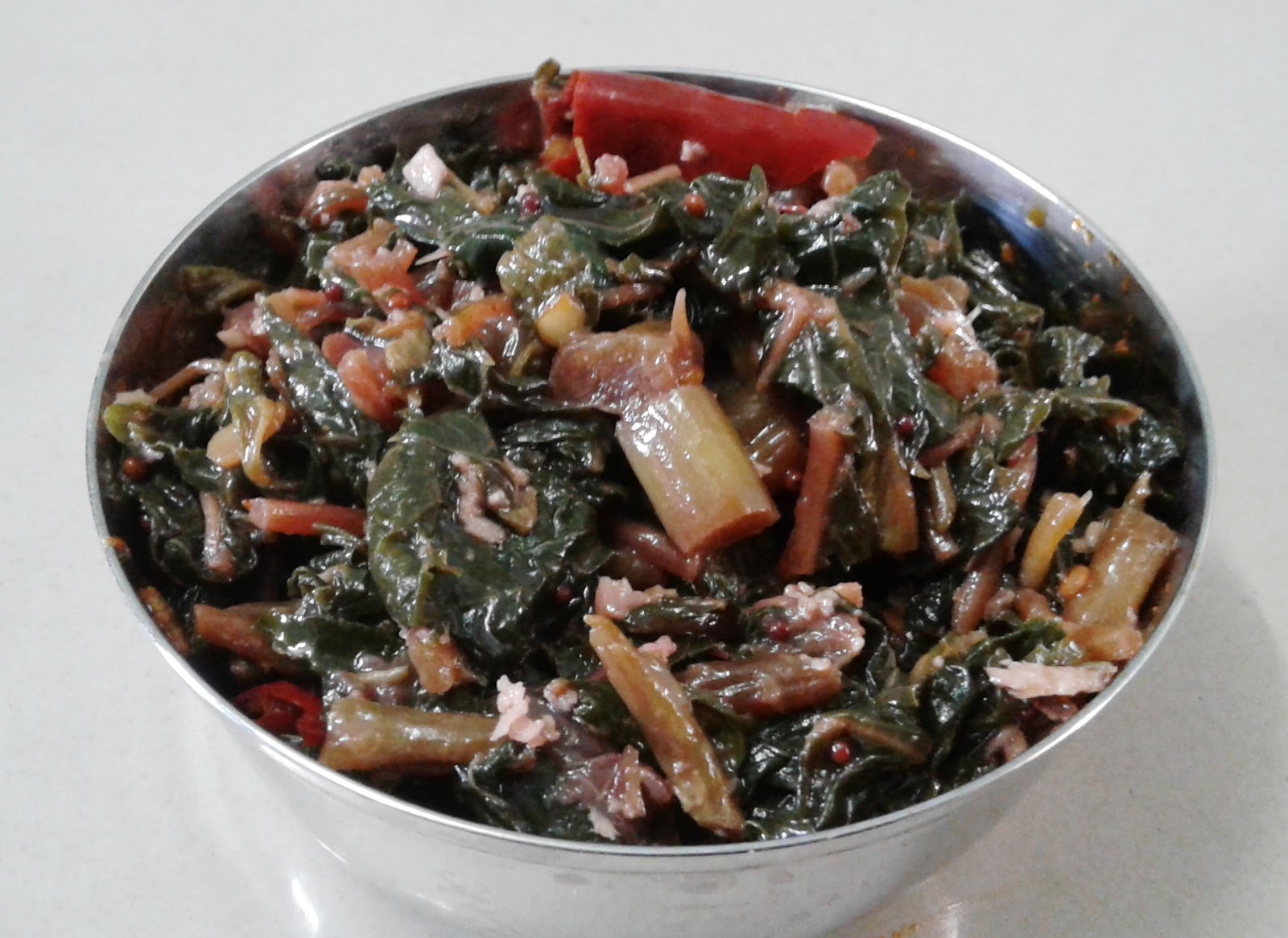 சிவப்பு தண்டுக்கீரை பொரியல்/ Red Thandu Keerai Poriyal/ Red Thandu ...