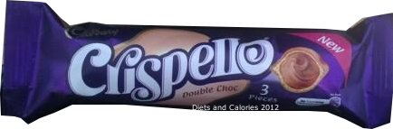 Diets and Calories: Cadbury Crispello Chocolate Bar - 55 calories a piece