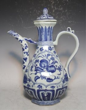 The Tea Horse Caravan: Chinese Porcelain Teapot Early Ming Dynasty