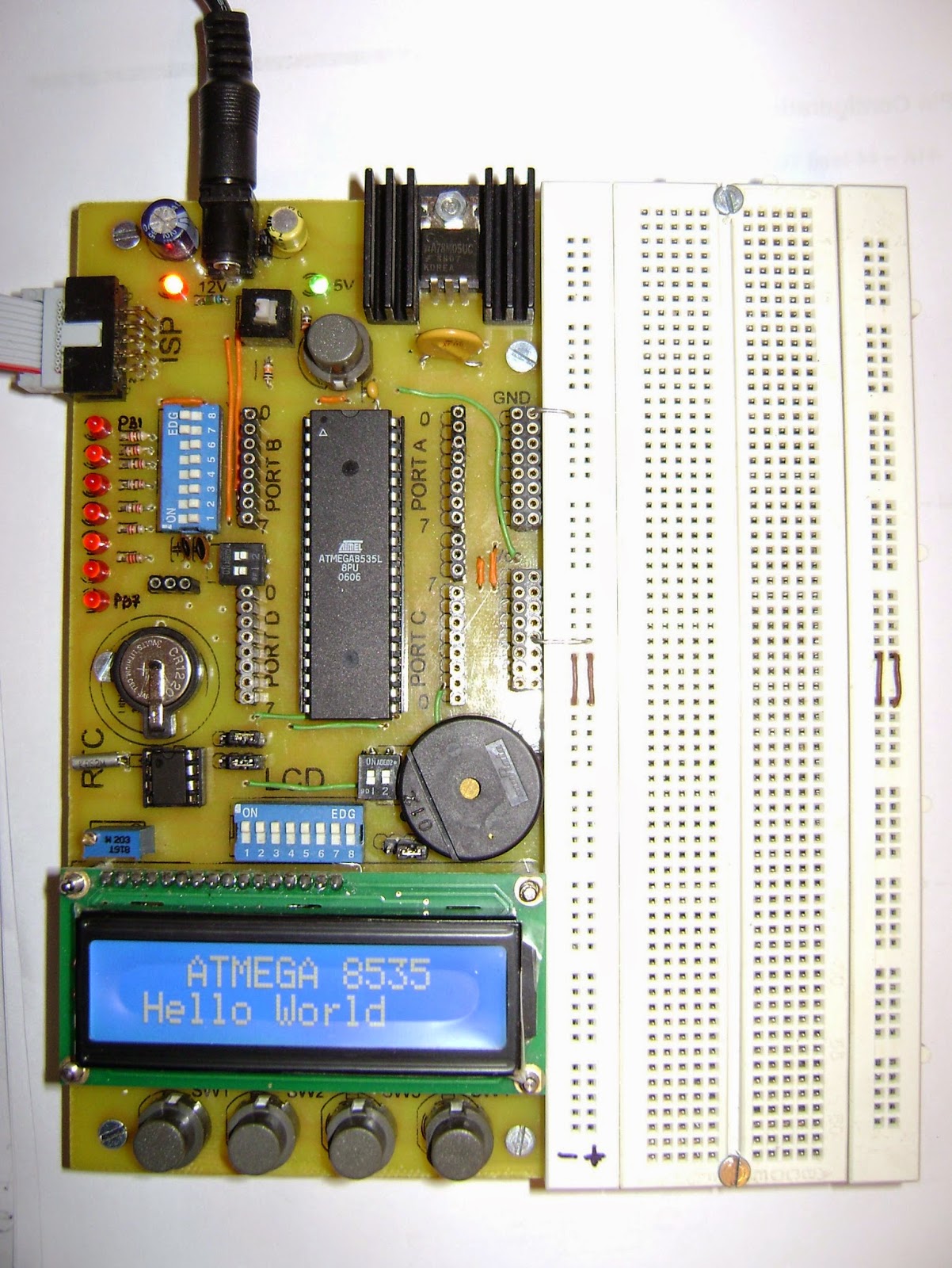 SCHEME ELECTRONICE: DEVELOPMENT BOARD ATMEGA8535 Home-Made