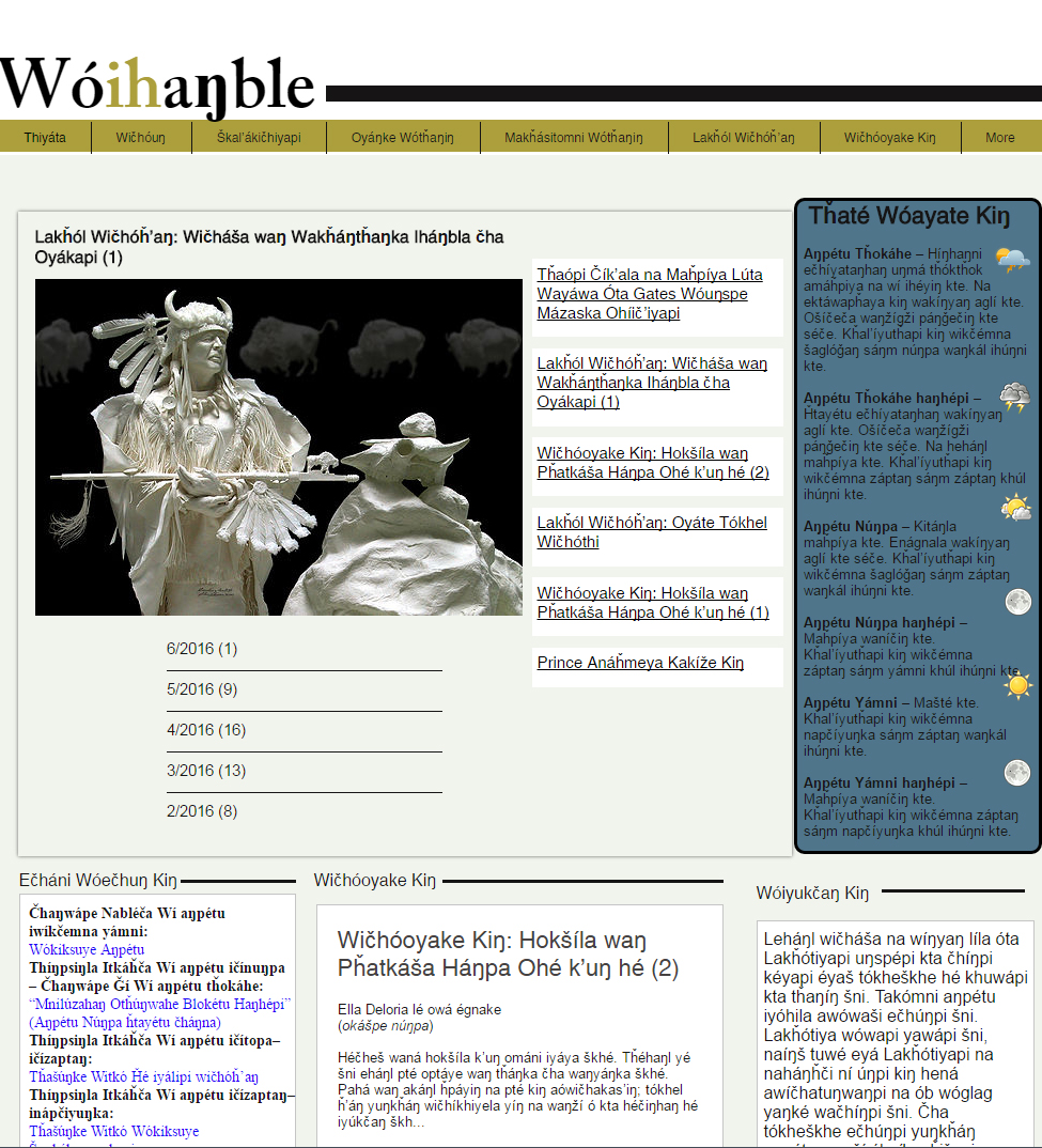 The Rural Blog: Website launched entirely in Lakota to help revitalize ...