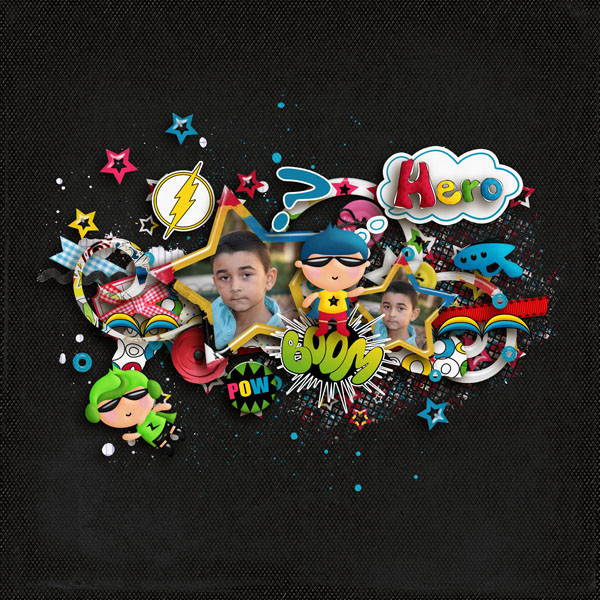 Chouk77 Designs: I'm a super hero ! + freebie