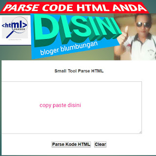 Tool Parse HTML Converter - bloger blumbungan