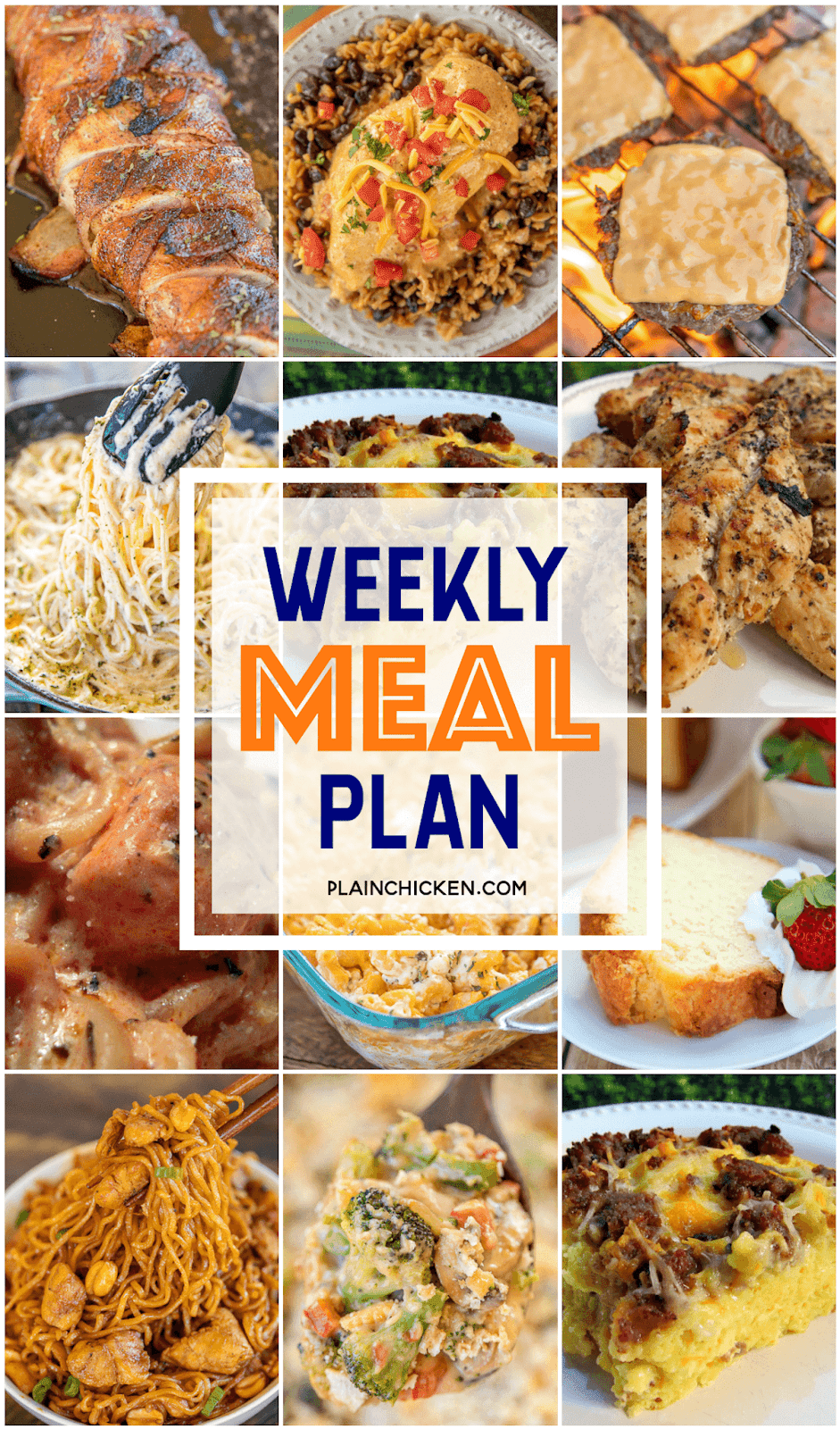 What's For Dinner? {Weekly Meal Plan} | Plain Chicken | Bloglovin’