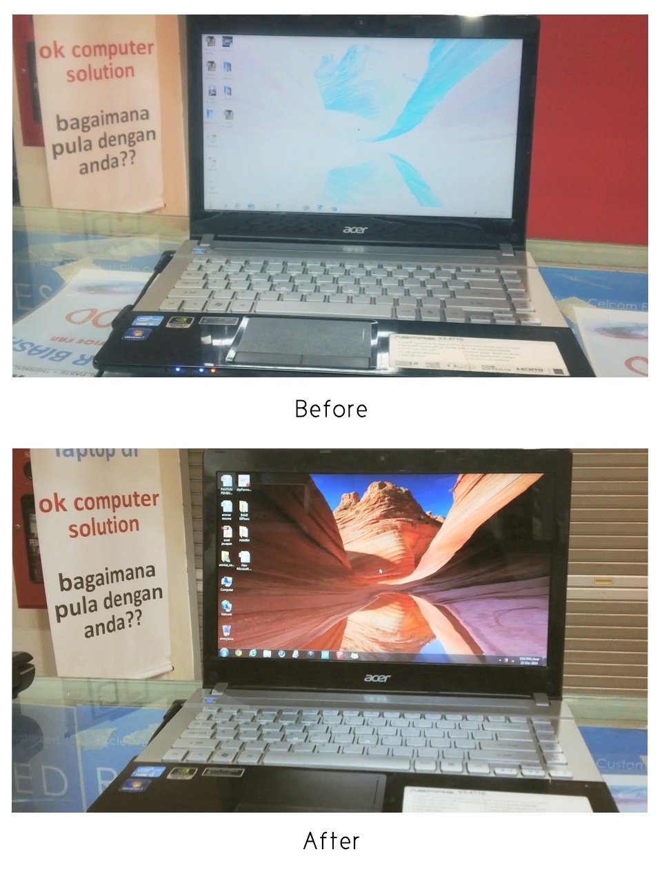 Apa yang patut dilakukan apabila skrin laptop rosak. – OKCS