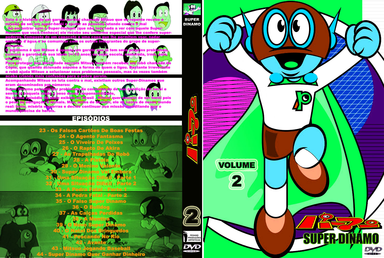 CAPAS EM SÉRIE: CAPAS DVD SUPER DINAMO