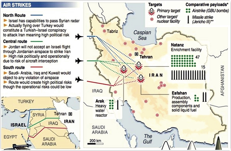 វិទ្យាសាស្រ្តយោធាកម្ពុជា: Iran Defense Bases Map