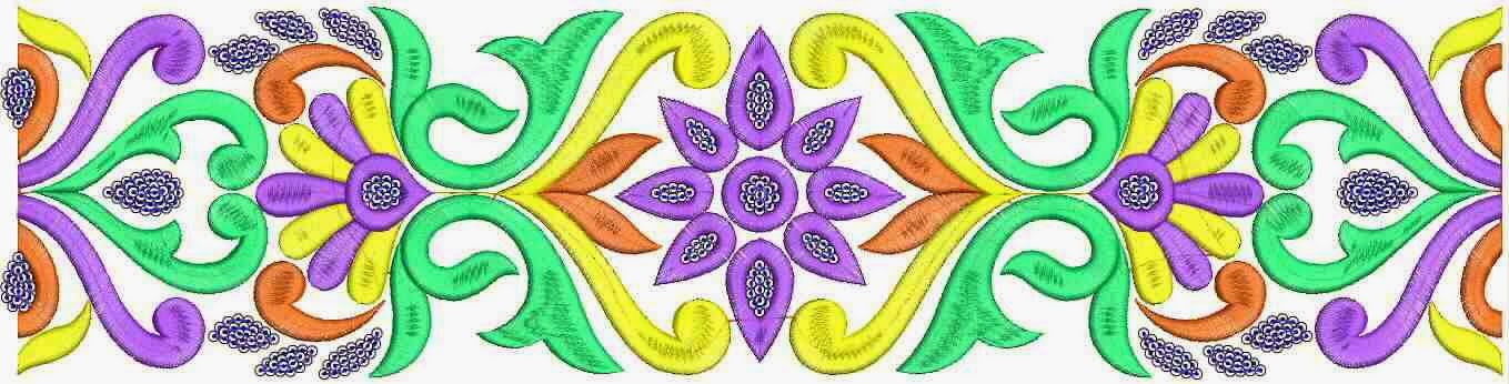 Embdesigntube: Mix Style Multi Colored Lace Designs