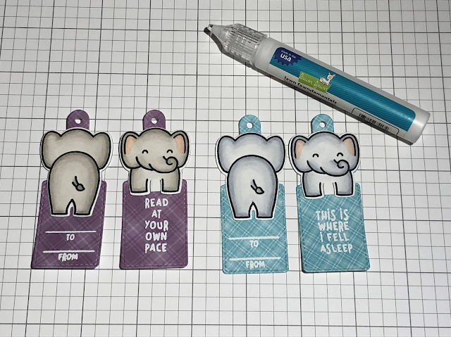 Lawn Fawn's bookmarks for kraftgali card challenge #3 by Noga Shefer ...