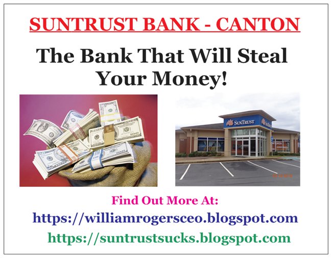Sun Trust Bank Sucks