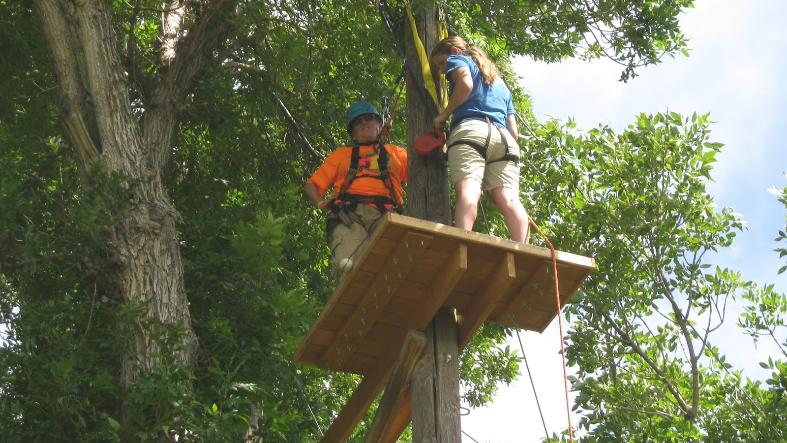 Ziplining Across the USA: Monday August 12 CLAS Ropes Course Provo, Utah