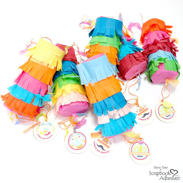 DIY Personal Pinatas for Cinco de Mayo - Scrapbook Adhesives by 3L