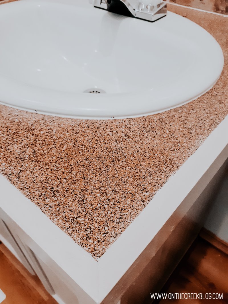 Spray Painted Countertops