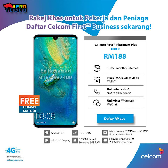 Aku Dapat Huawei Mate 20 PERCUMA Dari Celcom - Susah Senang Blogger ...