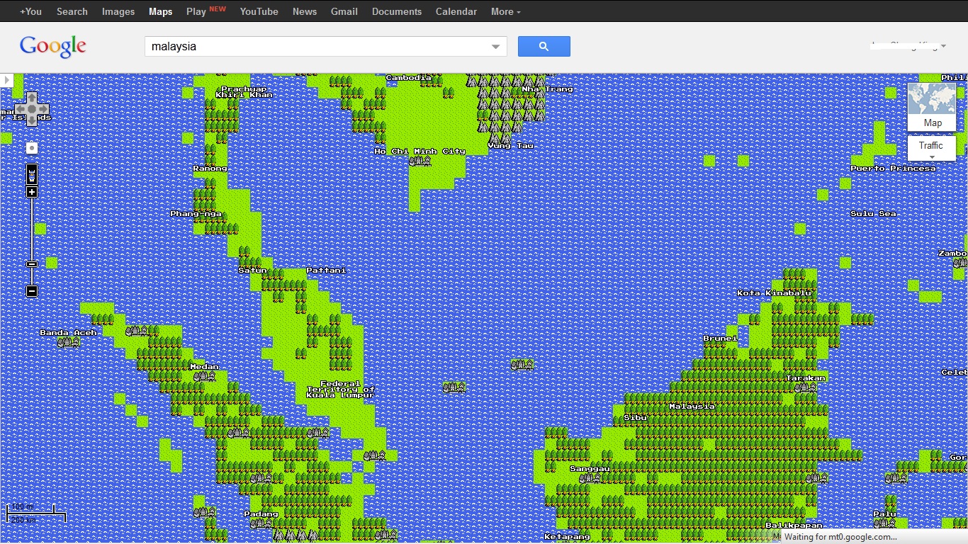 Share It Out: Google Maps in 8 bits!
