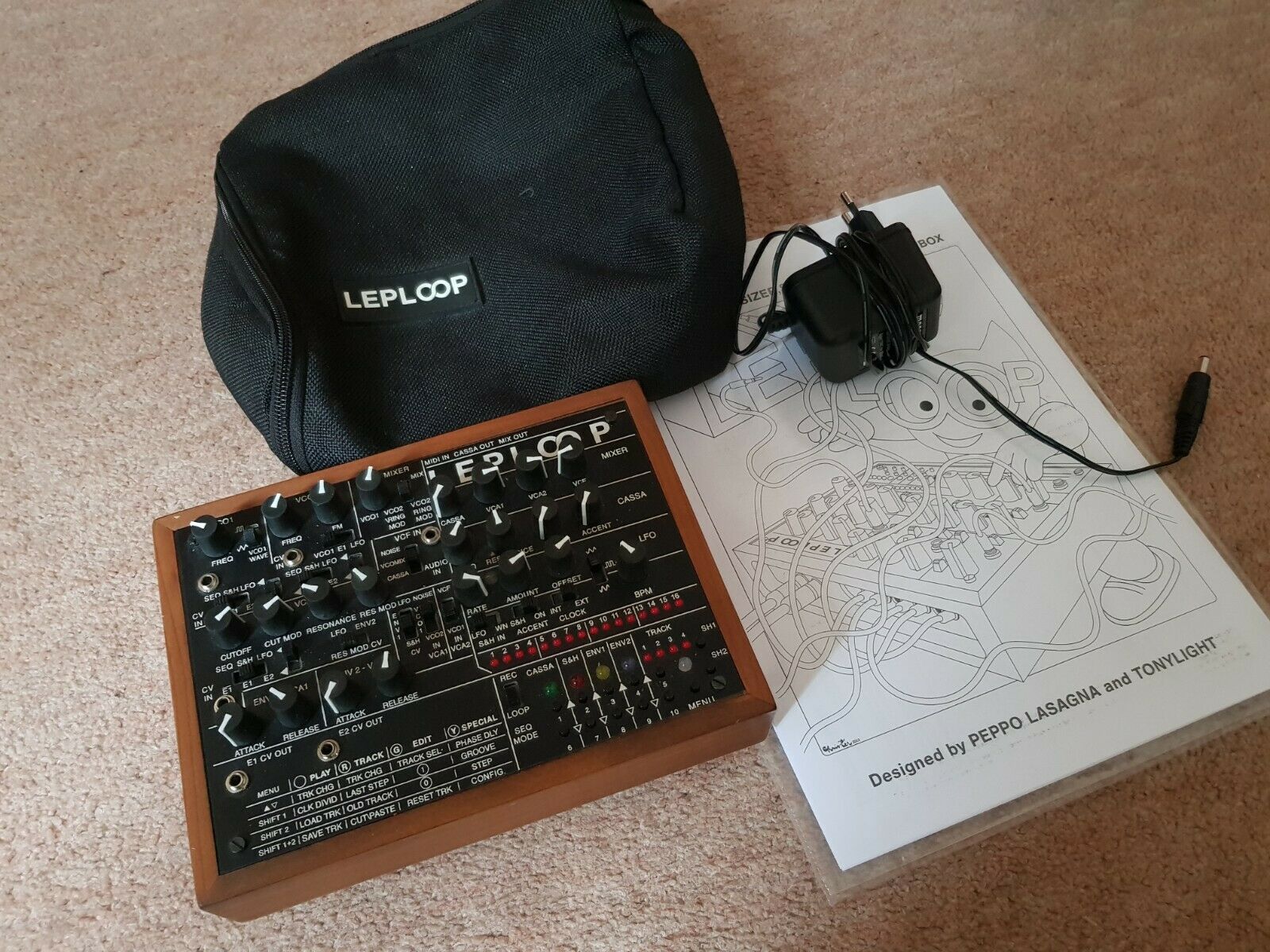 MATRIXSYNTH: Leploop v2 Analogue Synth Groove Box Designed by Peppo Lasagna & Tony Light