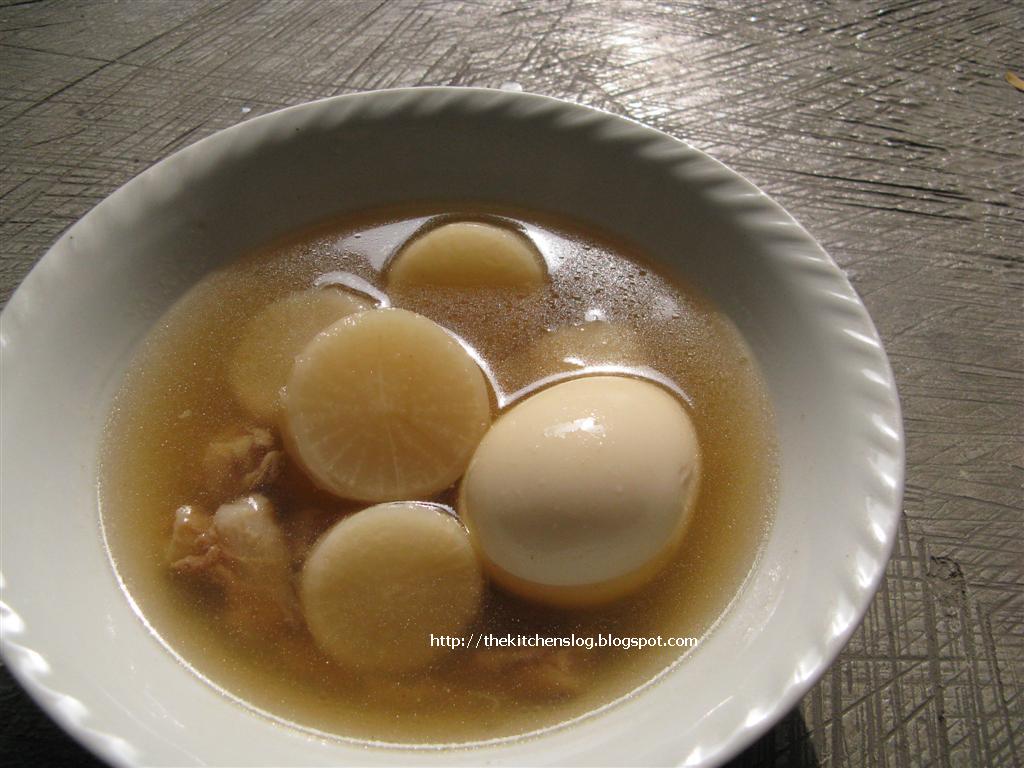 Stewed Beef Tendon, Daikon with Egg (Oden)