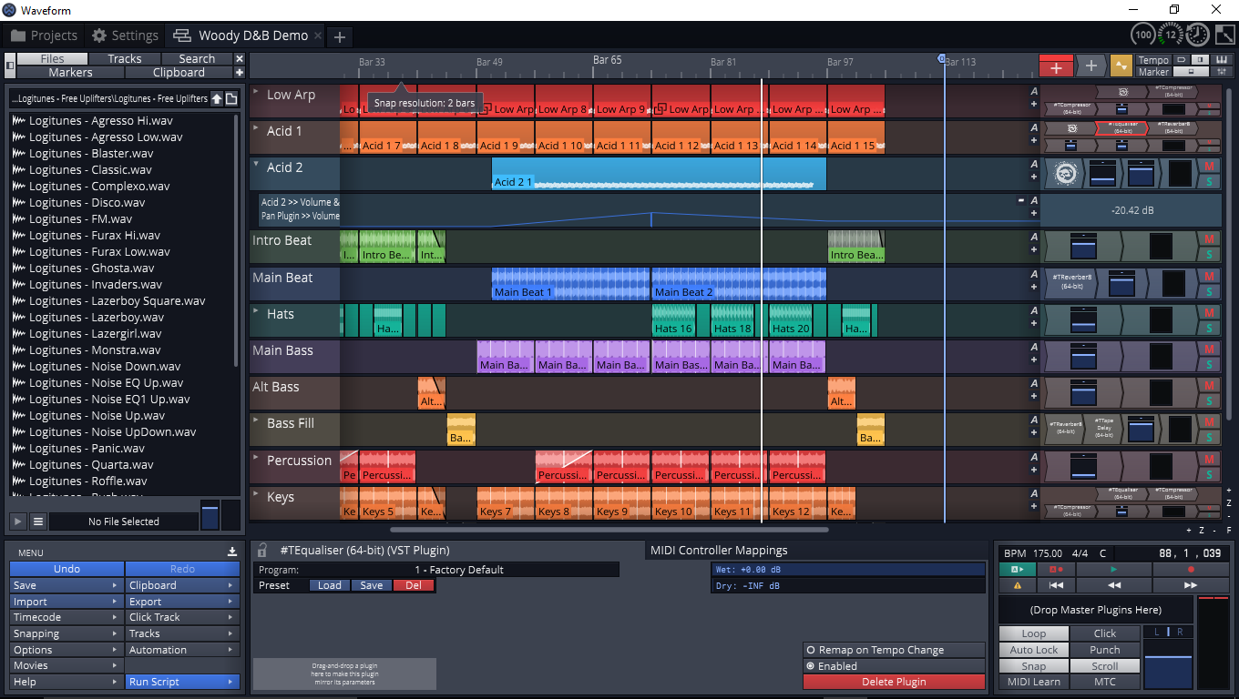 Review of Waveform 8, from a Tracktion 6 user's perspective