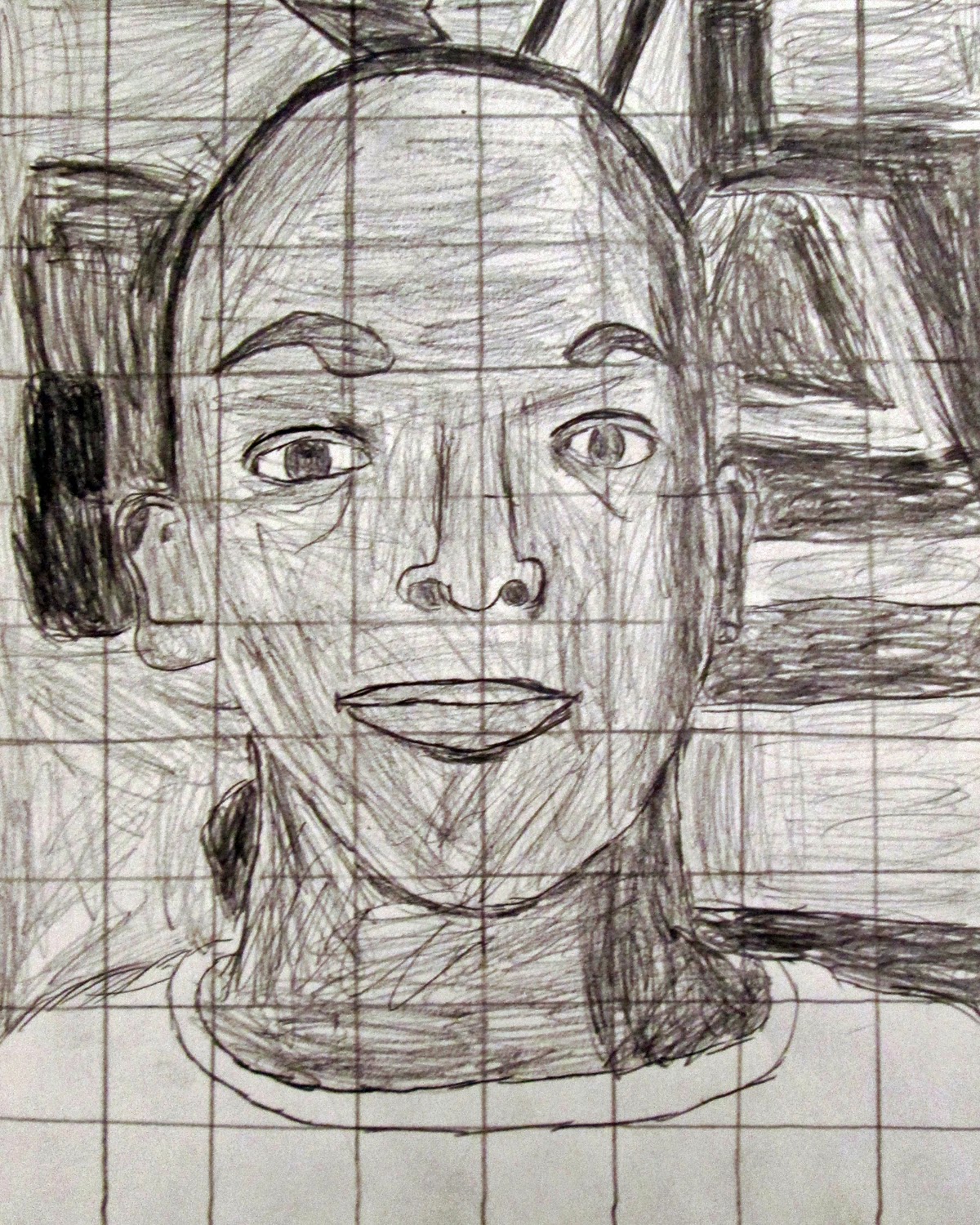 Art at Leestown: Grid Self-Portraits