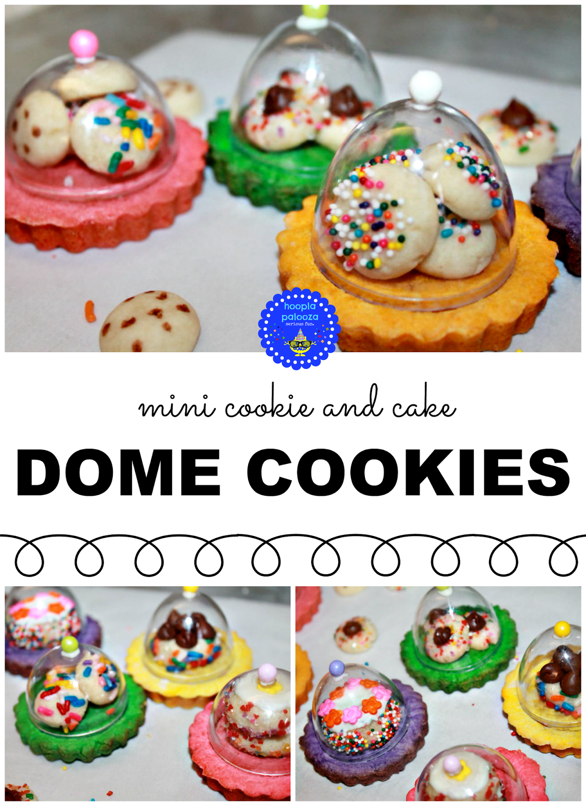 hoopla palooza: mini cookie and cake dome cookies