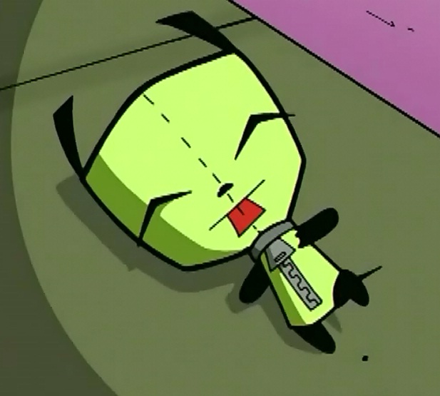 Here are some more funny pictures of Gir from Invader Zim