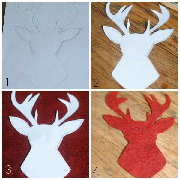 Reindeer Felt Craft Templates