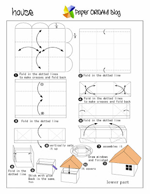 Nature and Scenery Origami: A House | Paper Origami Guide