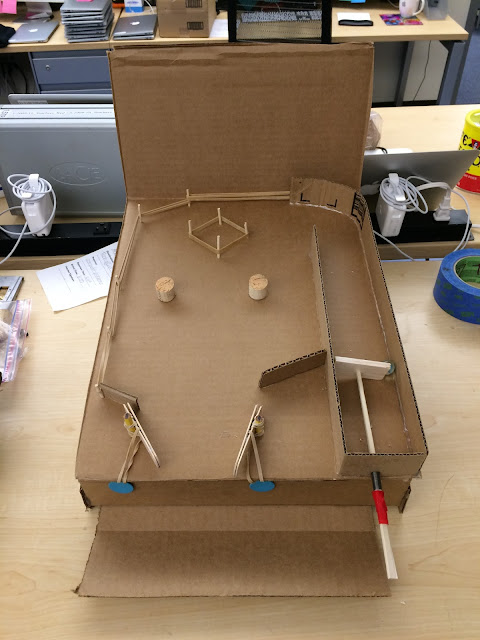 Cardboard Pinball Game
