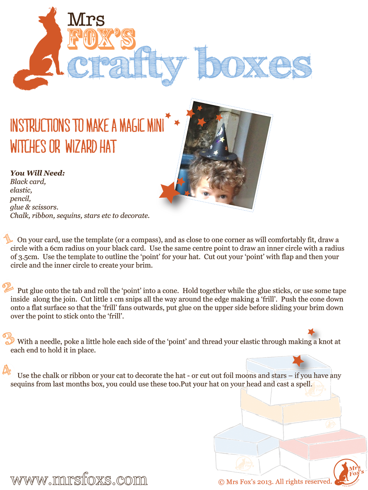 Halloween Craft - Magic Mini Witches & Wizards Hat - Mrs Fox's ...