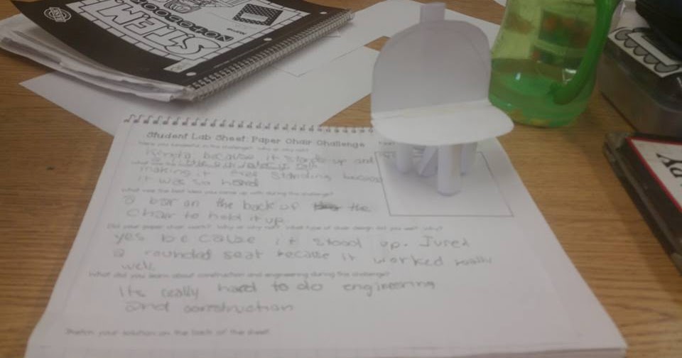 Growing a STEM Classroom: Paper Chair Challenge