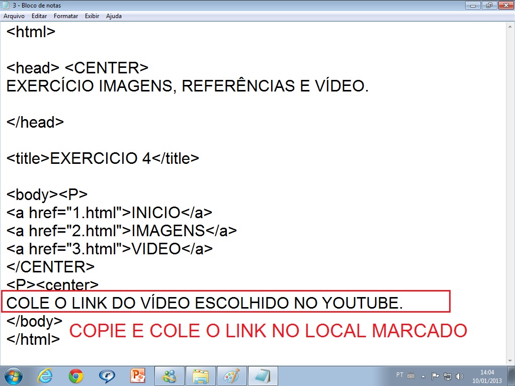 Exercício HTML - REFERENCIAS - IMAGENS E VÍDEOS ~ Alltualizando.com