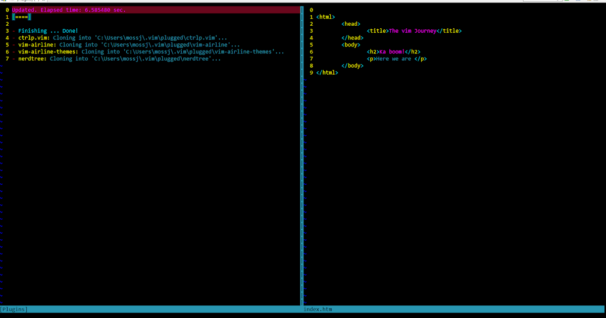 Setting Up Vim Plugins On Windows