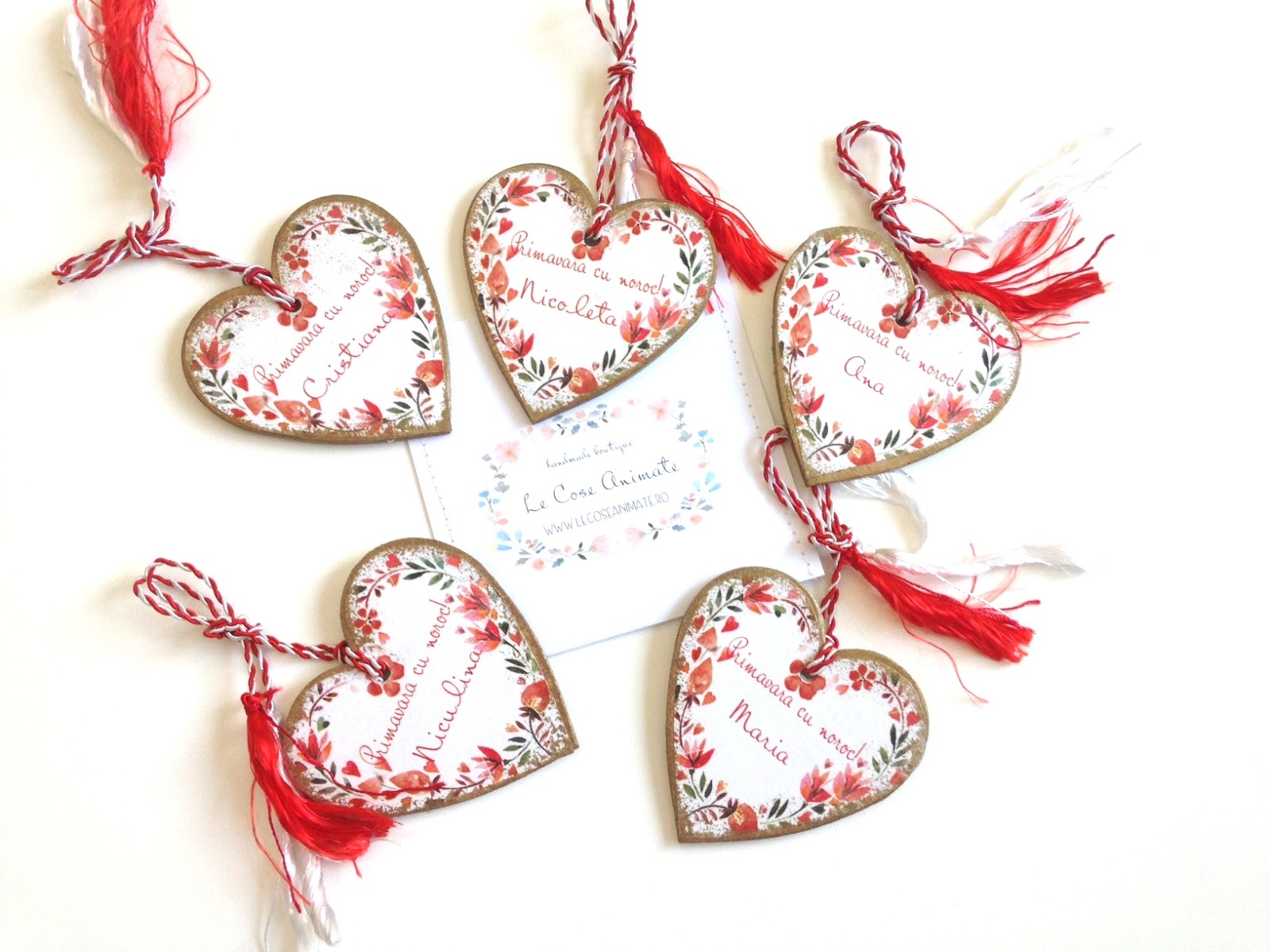 Inimioara cu noroc - martisor personalizat - Le Cose Animate