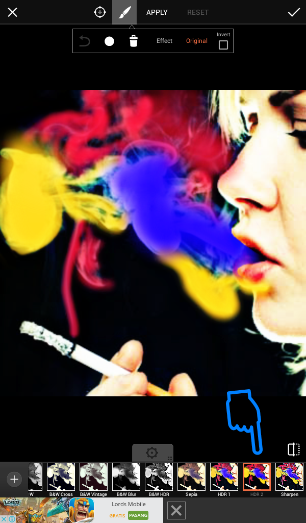 Cara Edit Foto Asap Rokok Berwarna Dengan Picsart