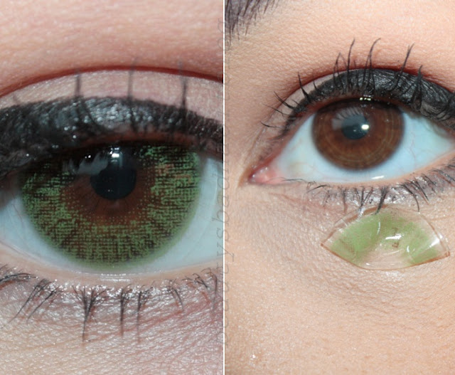 REVIEW - Freshlook Colours Green Contact Lenses | Beauty's Bad Habit