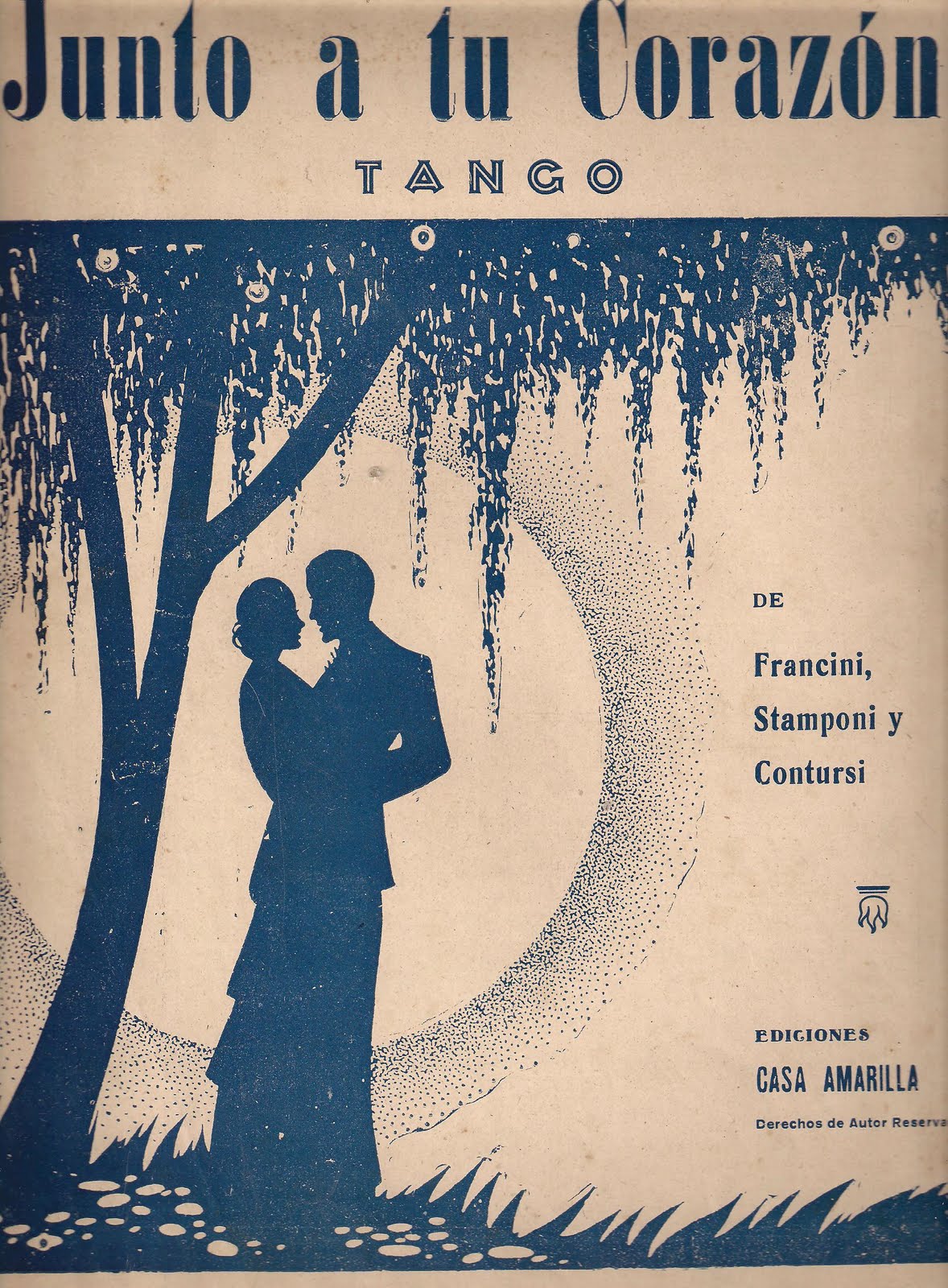 Partituras de Tango: Junto a tu corazón