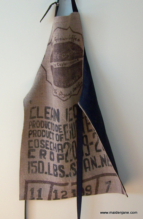 New In the Shop – Coffee Sack Aprons | Maiden Jane