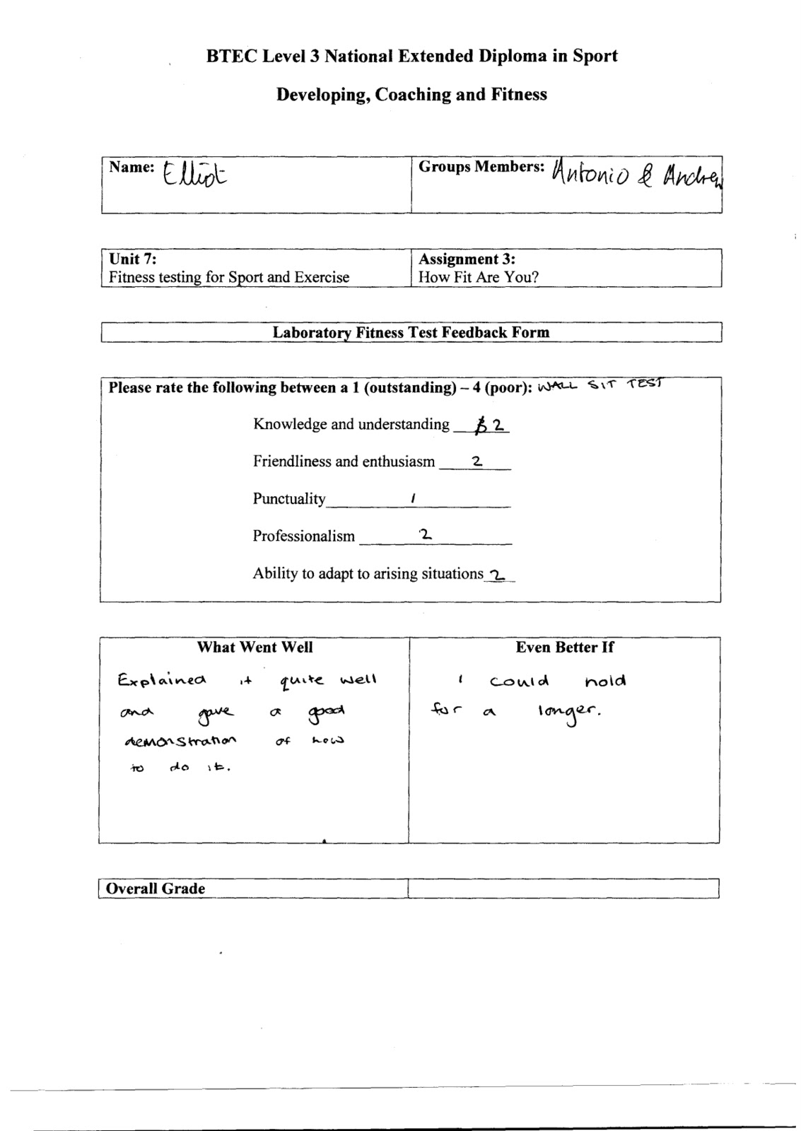 Fitness Testing for Sport and Exercise: How Fit Are You?