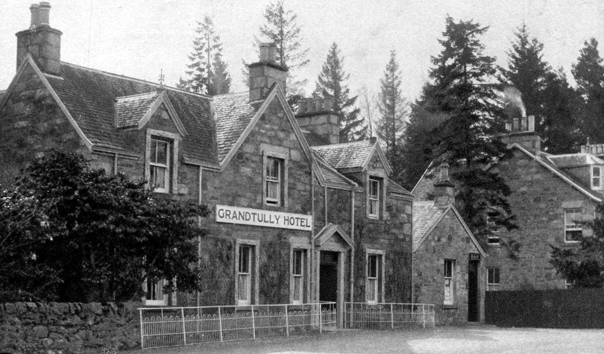 Tour Scotland: Old Photograph Hotel Grandtully Perthshire Scotland