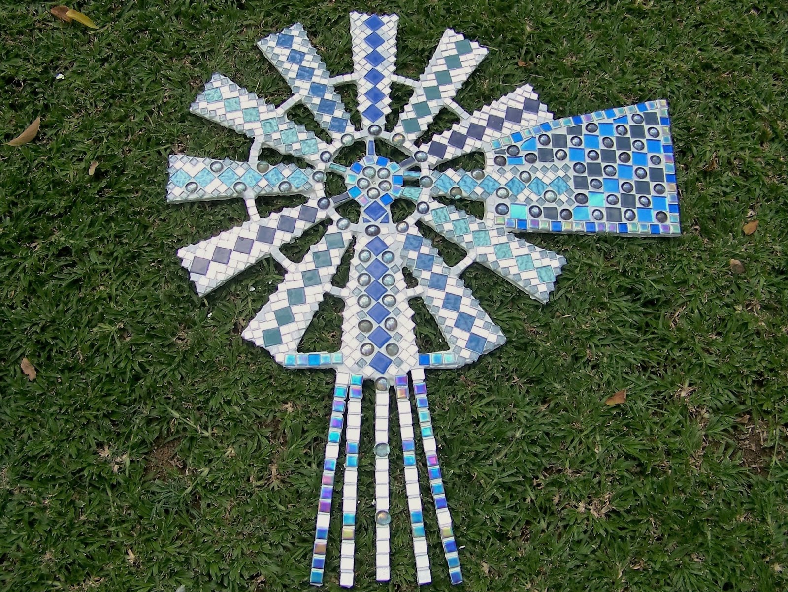 A Pretty Talent Blog: Wind Pump Mosaic By A Blind Friend