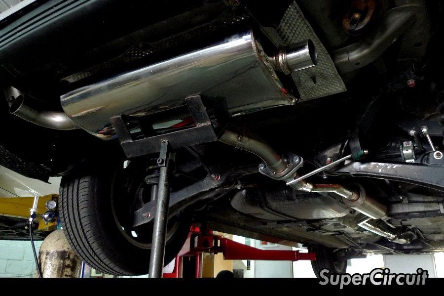 SUPERCIRCUIT Exhaust Pro Shop: Quad Exhaust Conversion for Mitsubishi ...