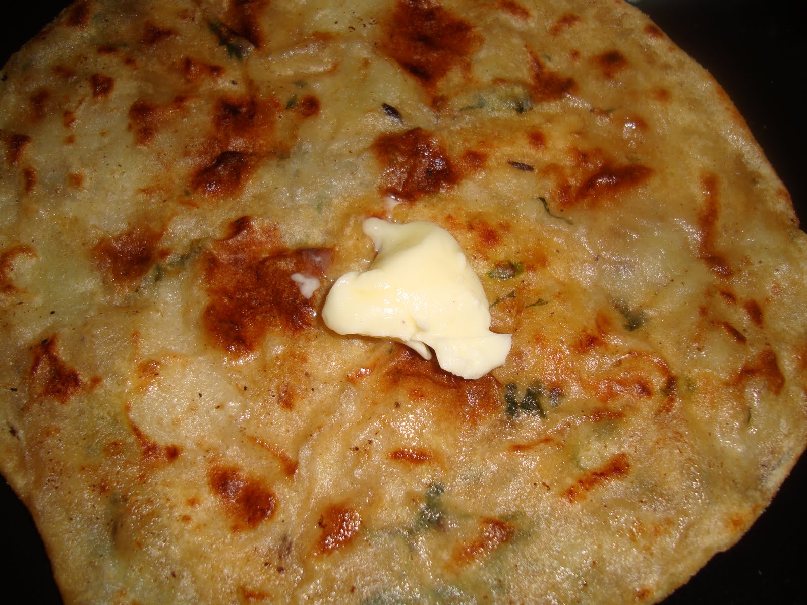 My experiments with cooking: Aloo Parata