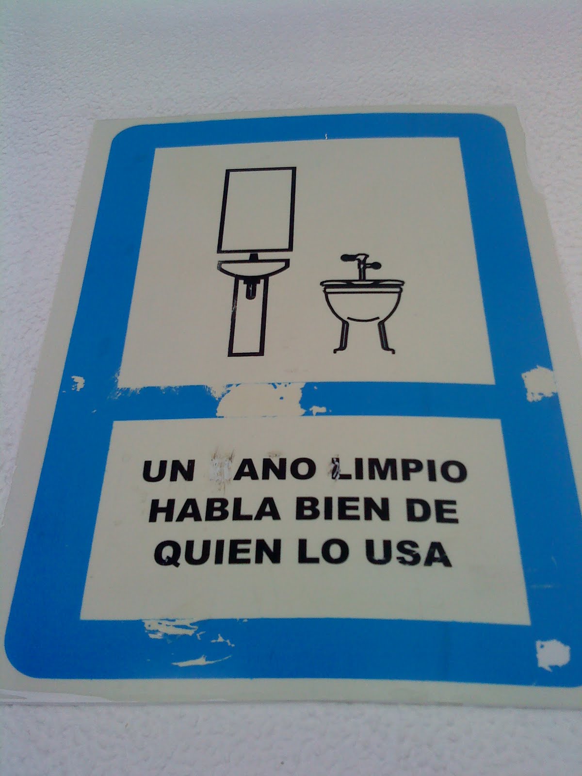 Letreros para baños limpios - Imagui