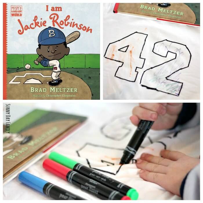 Celebrate Jackie Robinson Day with a Baseball Shirt Craft for Kids ...