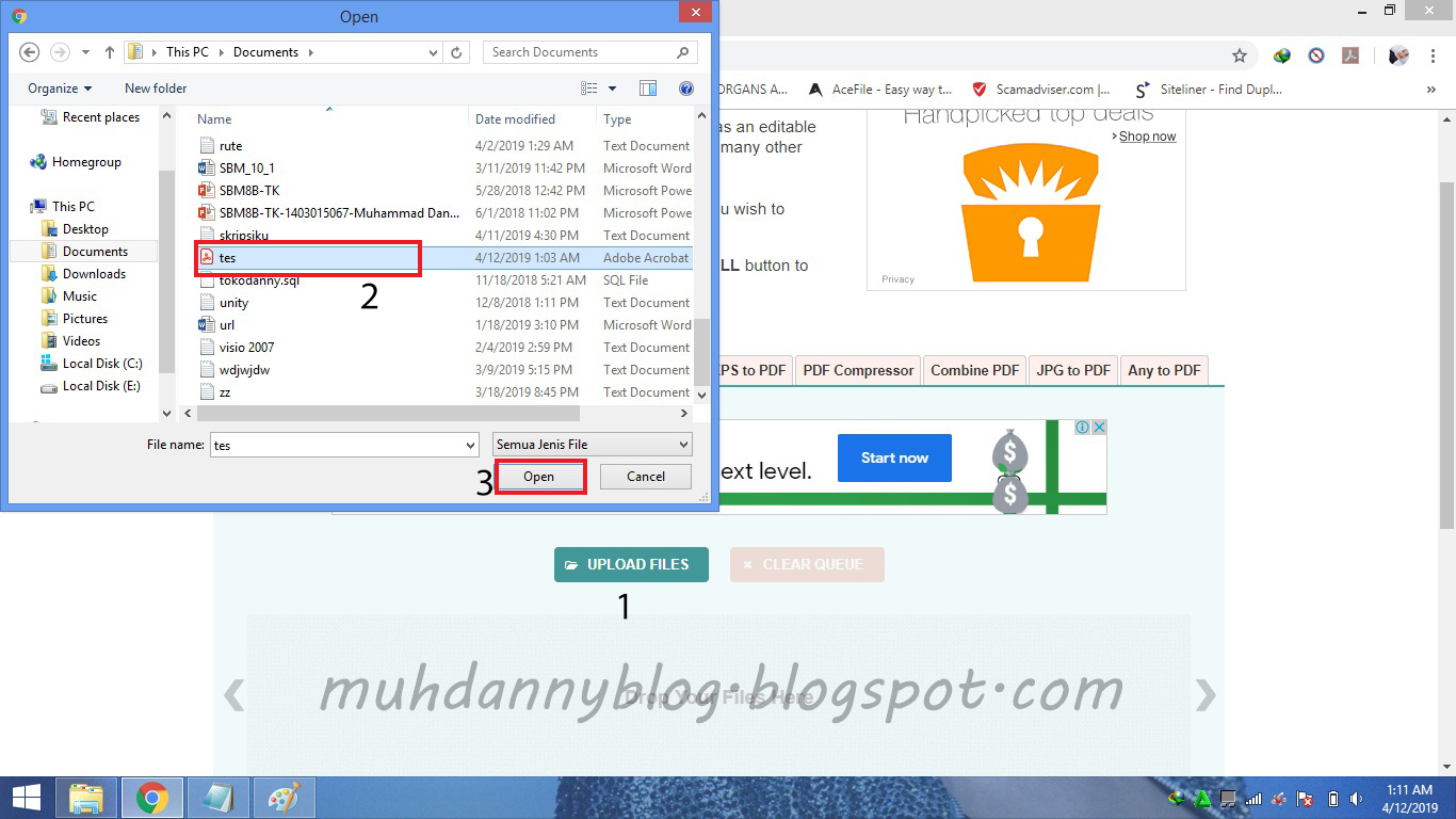 Cara convert file dokumen PDF ke Word - Danny Blog