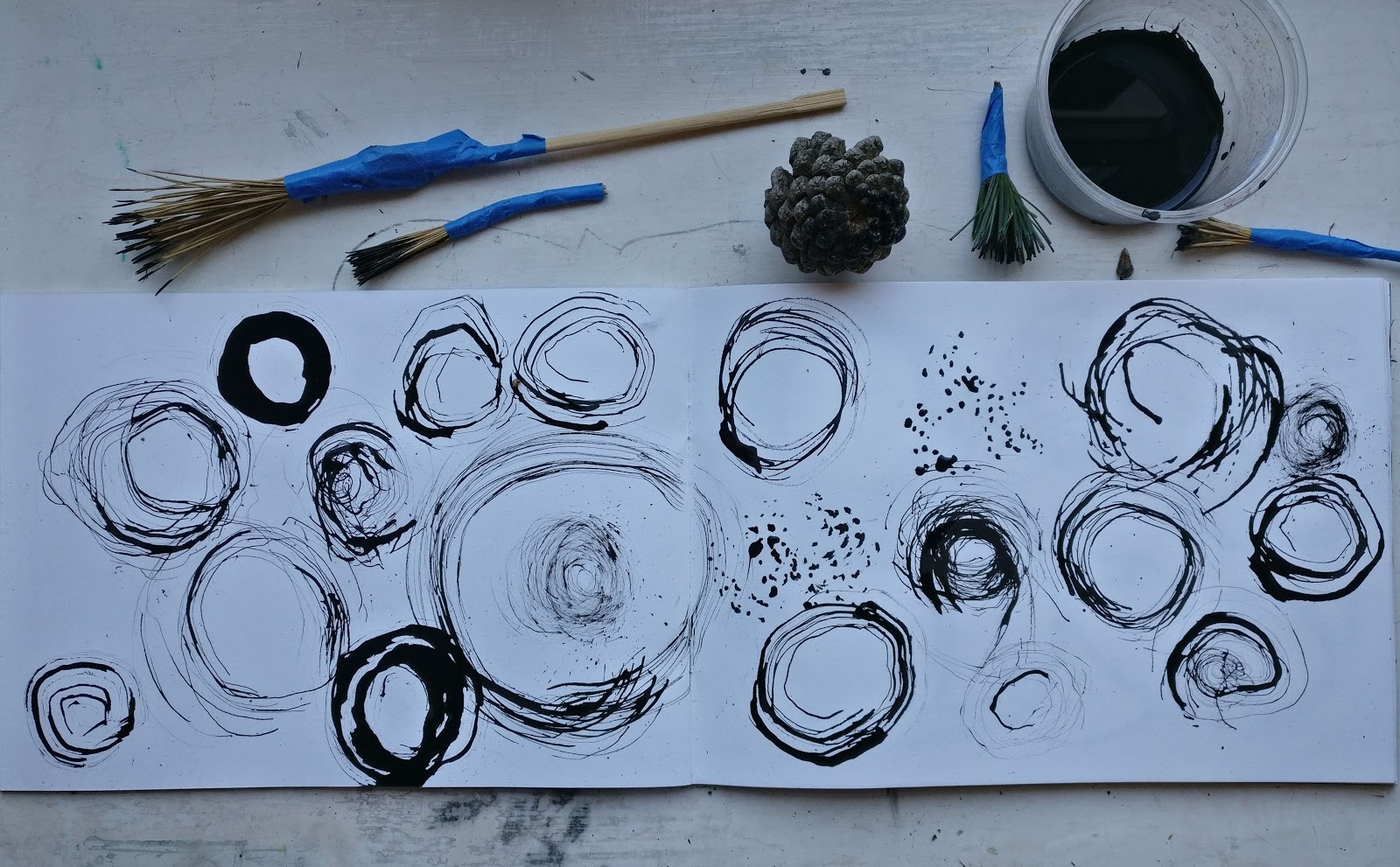 margaret-cooter: Natural mark-making