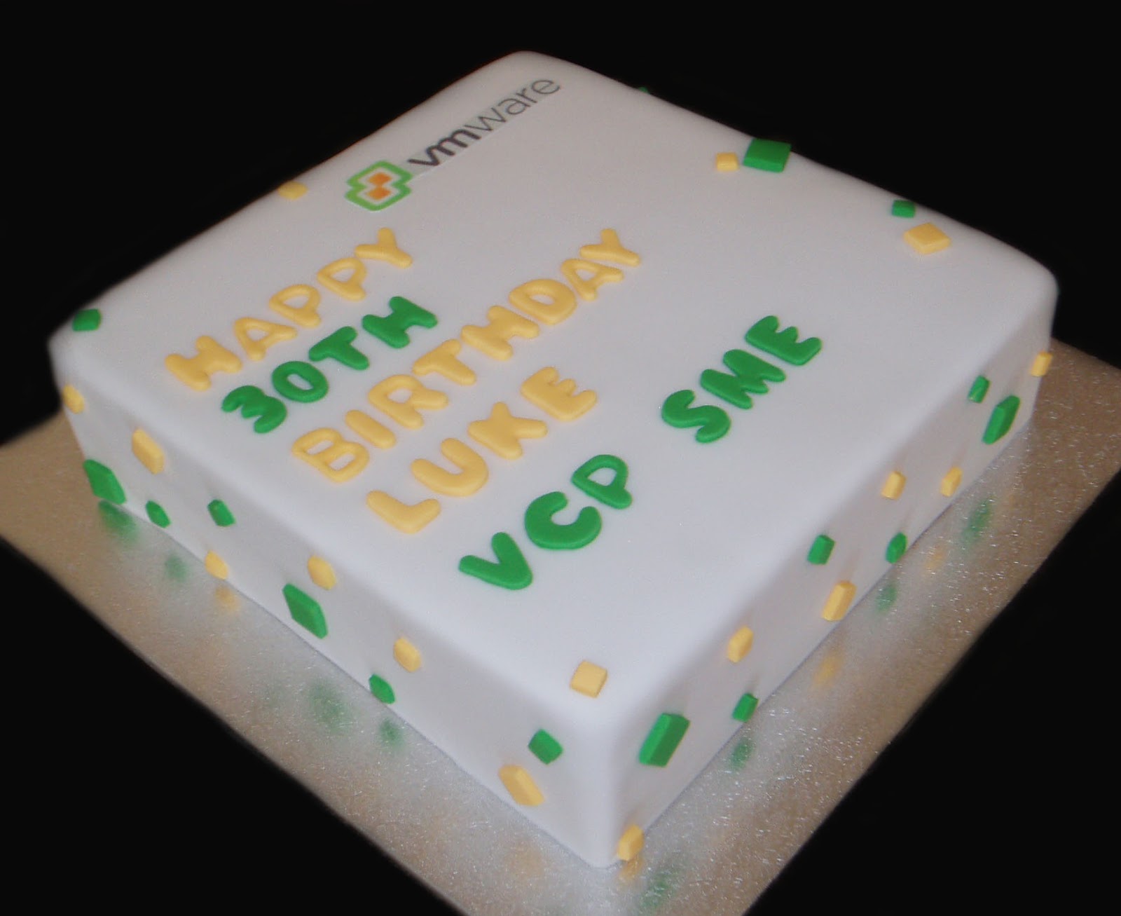 Nada's cakes: Logo Birthday Cake - by Nada's Cakes Canberra