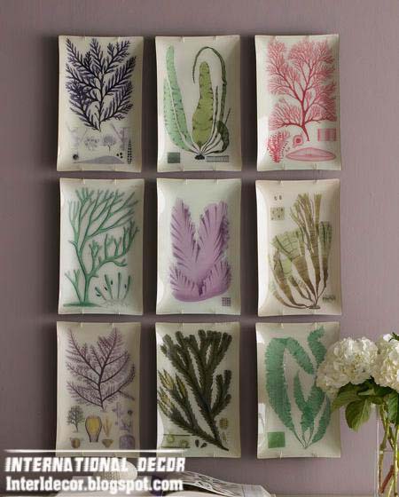 Serving trays on the wall - 24 unusual wall decor ideas