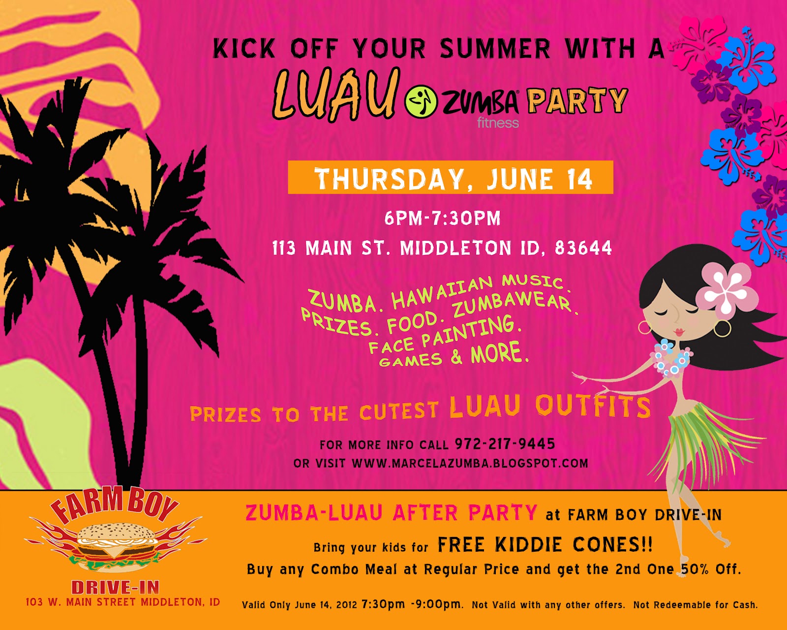 Zumba Themed Invitations